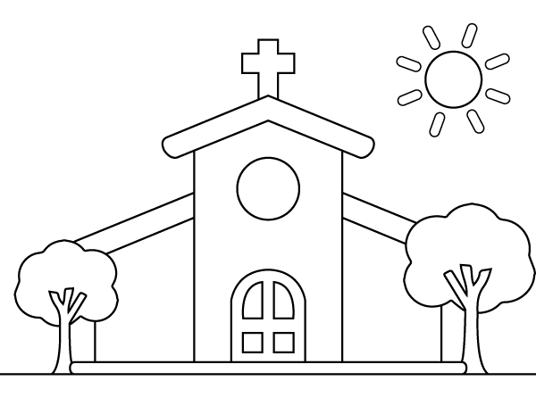 Free Printable Church Coloring Pages