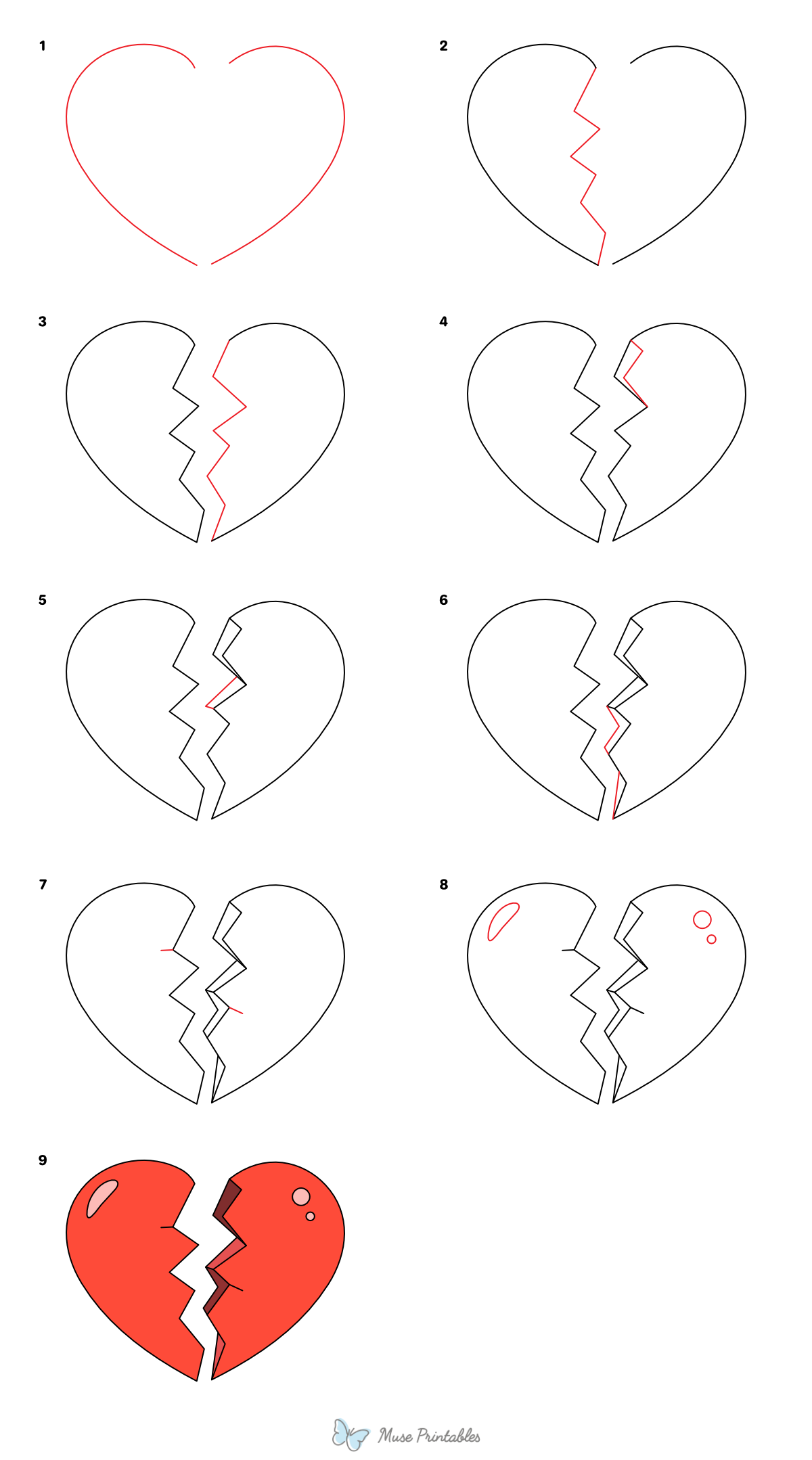 How to Draw a Broken Heart