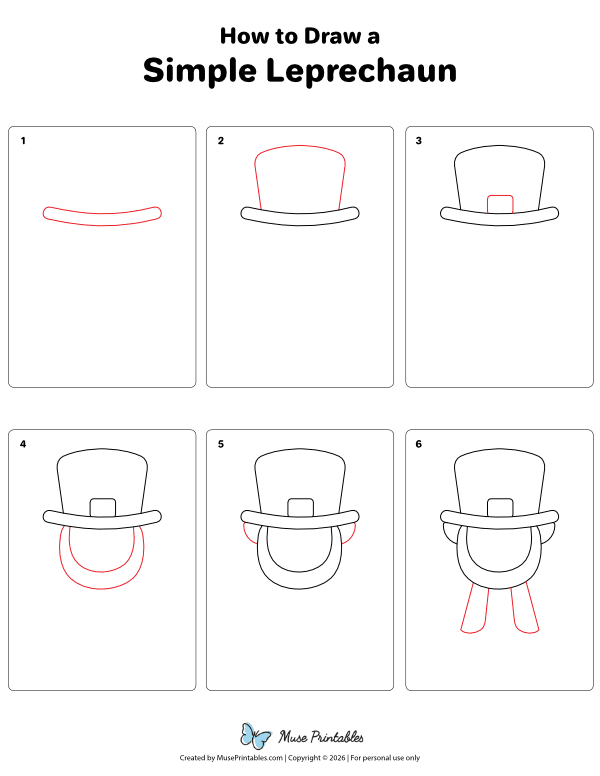 How to Draw a Simple Leprechaun