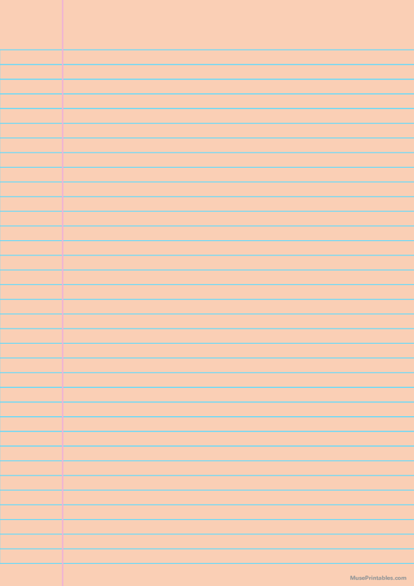 College Ruled Notebook Paper Templates At Allbusinesstemplatescom College Ruled Notebook Paper 