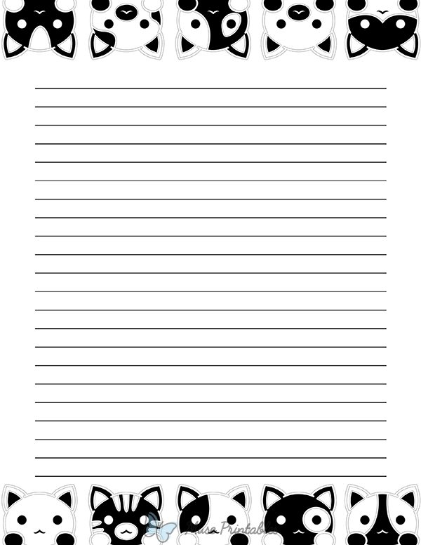 Cute Free Printable Writing Paper Llmdissertationwebfc2com Mamegoma 