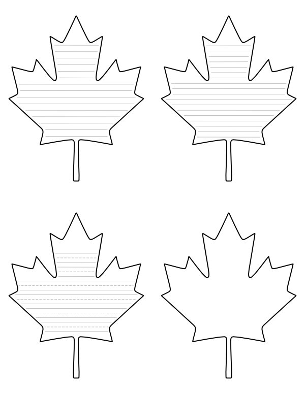 Maple Leaf Outline Printable