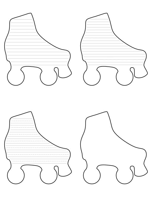 Free Printable Roller Skate Template